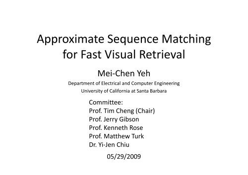 Approximate Sequence Matching for Fast Visual Retrieval