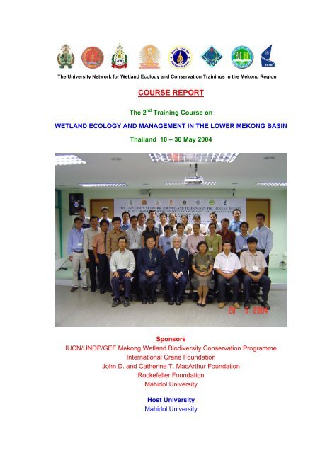 COURSE REPORT - Mahidol University