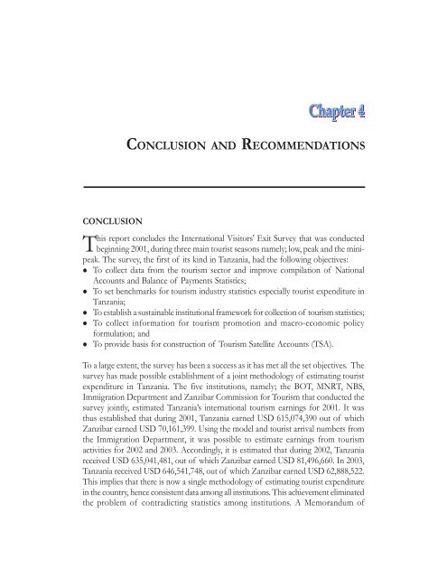 Chapter 4 - Conclusion and Recommendations Chapter 4 - Conclusion and Recommendations