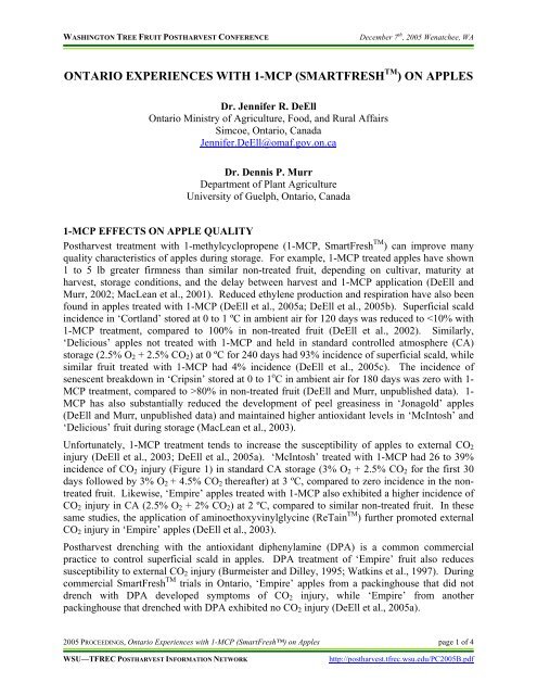 (SmartFresh) on Apples - Postharvest Information Network