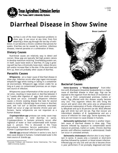 Diarrhea in Swine - Trinity