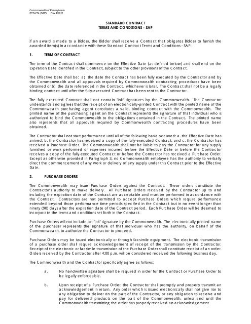 Commonwealth Standard Contract Terms And Conditions revised 4 commonwealth-standard-contract-terms-and-conditions-revised-4