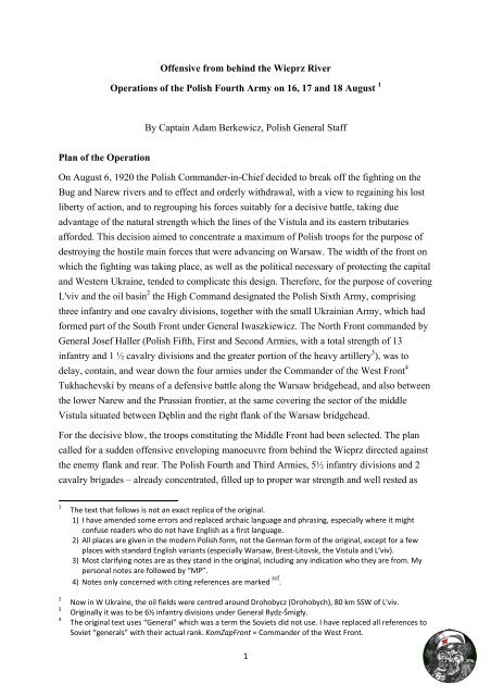 The Battle of Warsaw 1920 Part 2 - Pygmy Wars Home