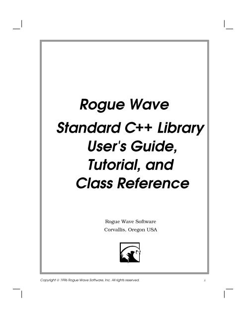 Standard C Library User S Guide Tutorial And Class Reference