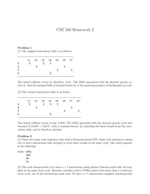 Cse 340 Homework 2
