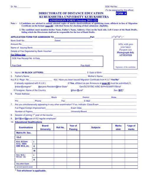 directorate of distance education kurukshetra university