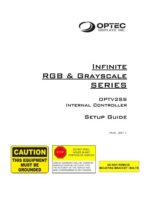 Infinity Series Setup Guide.pdf - Optec Displays