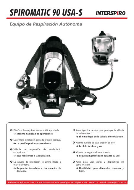 SPIROMATIC 90 uSA-S - Sudamerica Spiro Fire