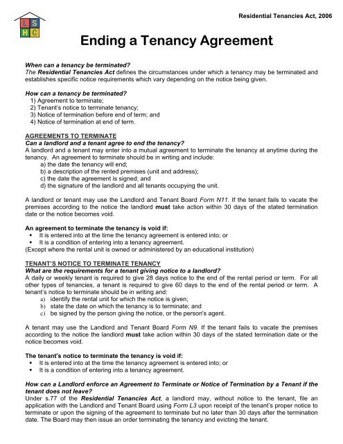 2010_Ending A Tenancy