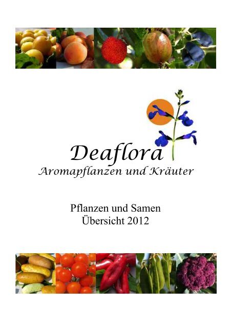 Deaflora Aromapflanzen und Kräuter Kataloge 2012 zum ...