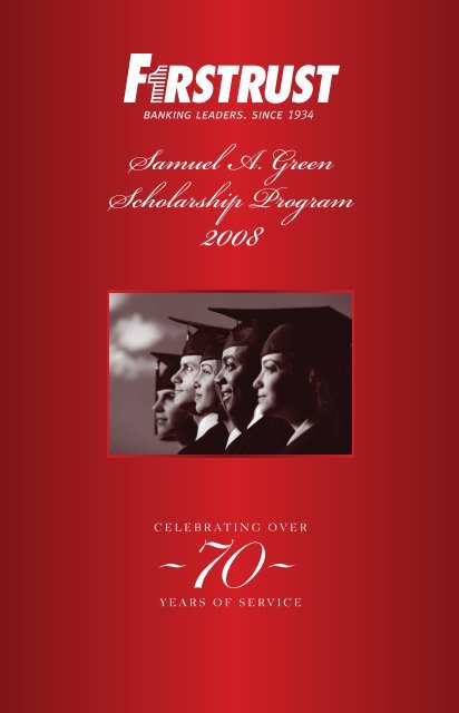 Samuel A. Green Scholarship Program - Firstrust Bank