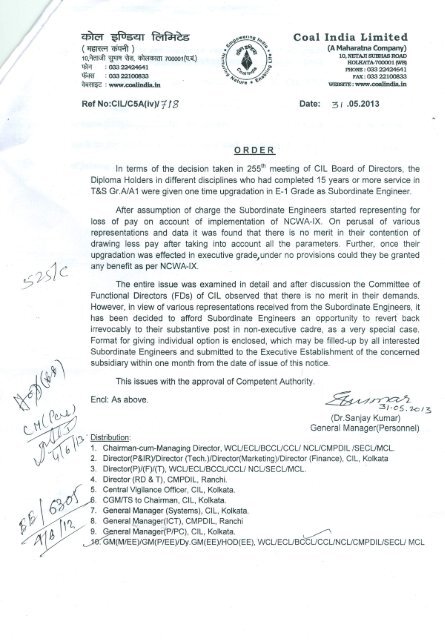Consent Letter for Reversion to earlier post in T&S Grade A/A1 from ...