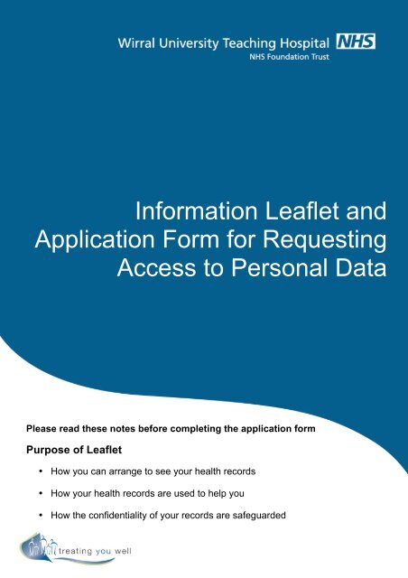 Access to Information Leaflet - Wirral University Teaching Hospital ...