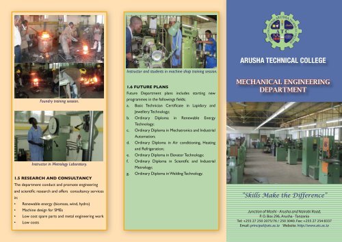 Mechanical Department.pdf - Arusha Technical College
