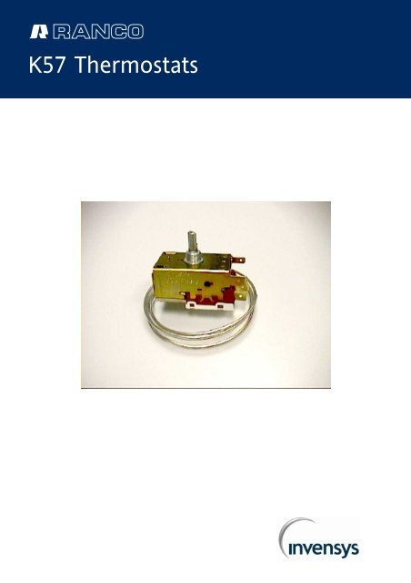 K57 brochure - Invensys Controls