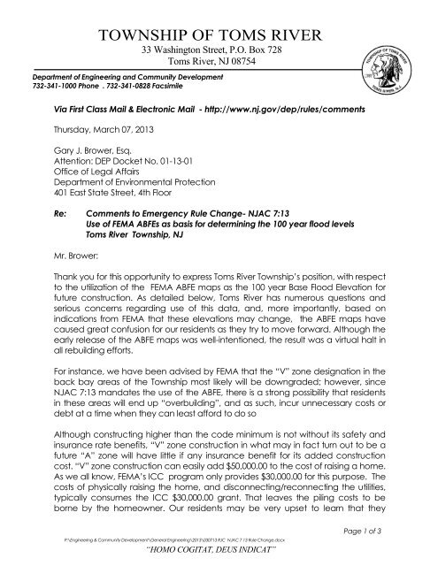 Fema Maps Toms River Nj