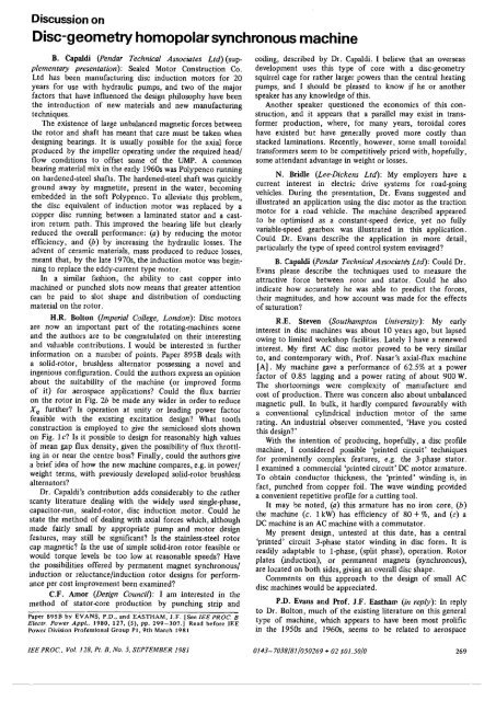 Disc-geometry homopolar synchronous machine - IET Digital Library