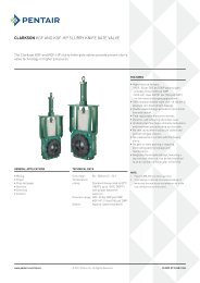 The Clarkson KGD wafer style slurry knife gate valve offers the latest ...