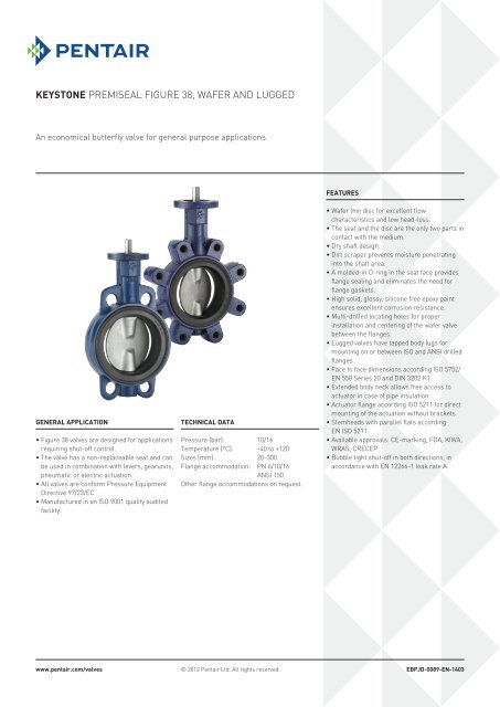 Pentair Valves