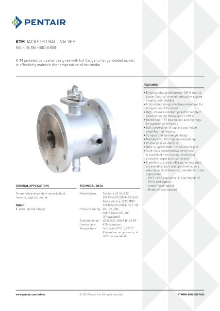 Pentair Valves - Pentair (anciennement Tyco Flow Control)