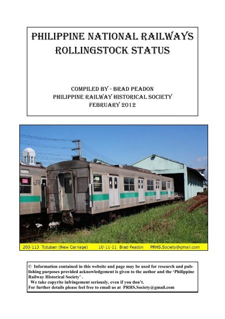 philippine national railways rollingstock status - AboutPhilippines.ph