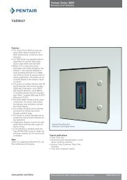 The Yarway 9300 Series ARC® valve has been designed ... - Pentair