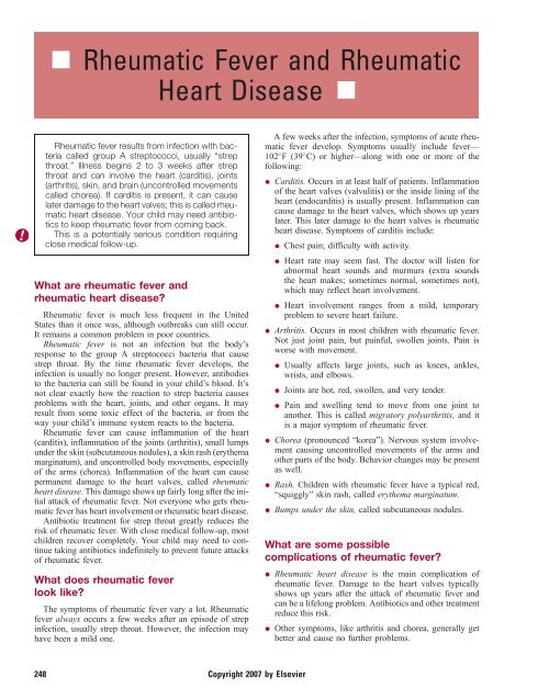Rheumatic Fever and Rheumatic Heart Disease - Impcna.com