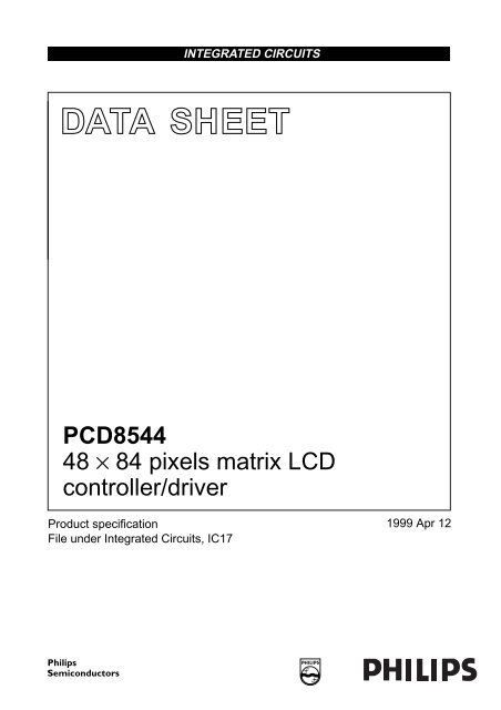 DATA SHEET PCD8544