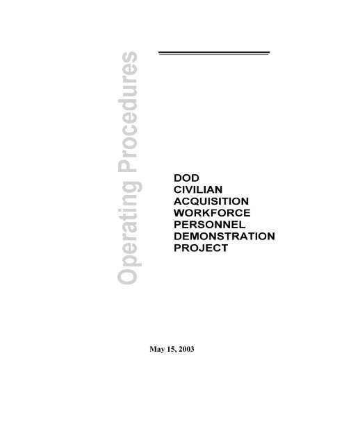 Civilian Acquisition Workforce Personnel Demonstration ... - AcqDemo