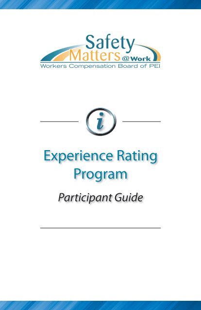 Experience Rating Program Participant Guide - Workers ... Experience Rating Program Participant Guide - Workers ...