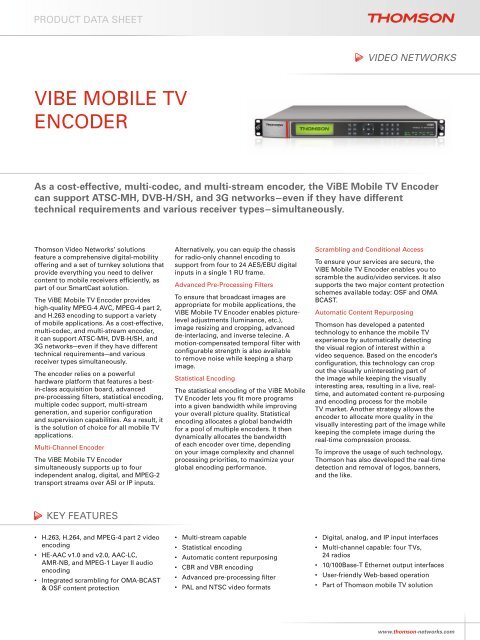 VIBE MOBILE TV ENCODER - ZEP