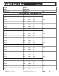 CRIME SCENE ENTRY LOG SHEET - Imprimus Forensic Services