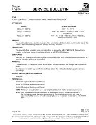 Service Letter SEL-57-01 - Cessna