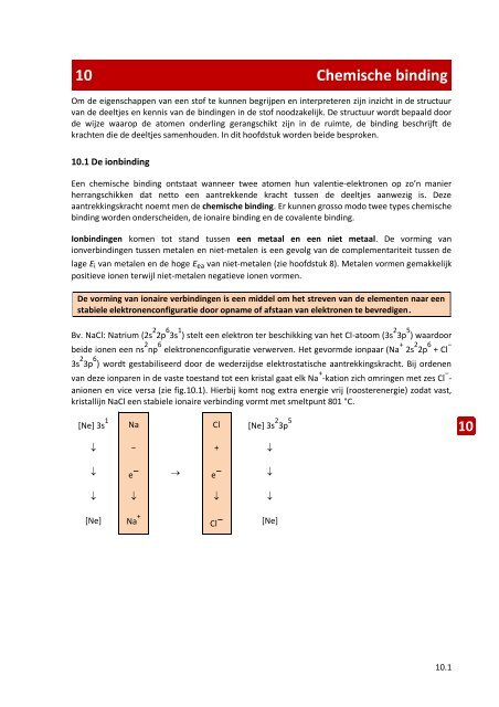 10 Chemische binding