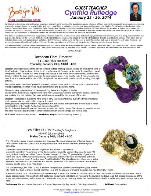 Cynthia Rutledge 2014 - Beads Gone Wild