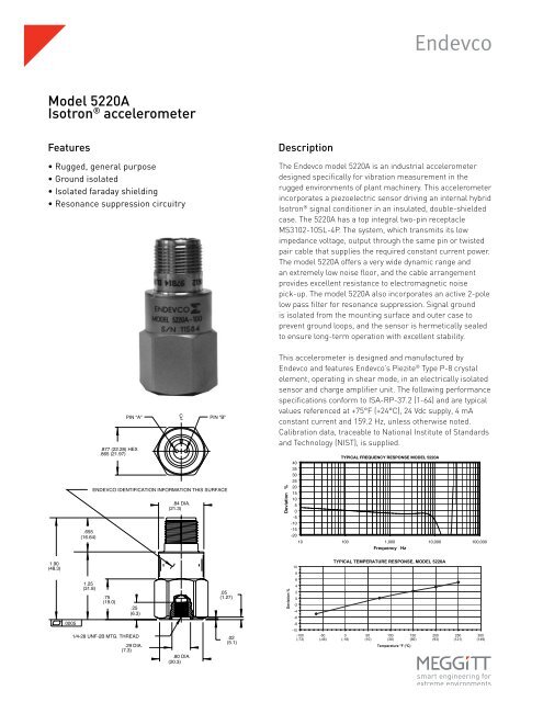Model 5220A Isotron® accelerometer - Endevco