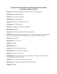 Transcript of 911 Emergency Call placed from ... - Operation Rescue