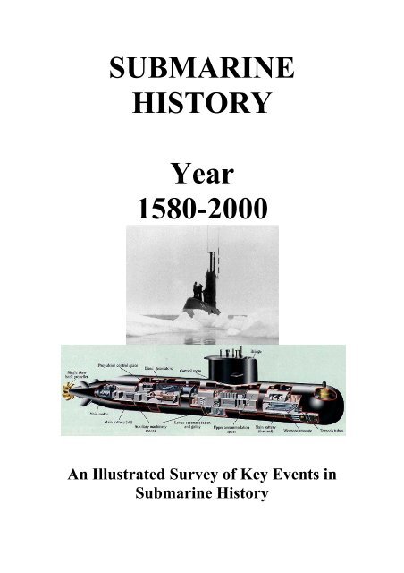 SUBMARINE HISTORY Year 1580-2000
