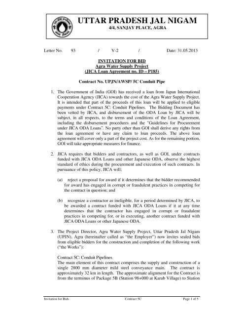 UTTAR PRADESH JAL NIGAM