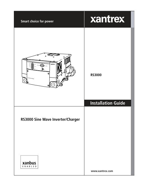 MS3000 Installation Guide - Xantrex