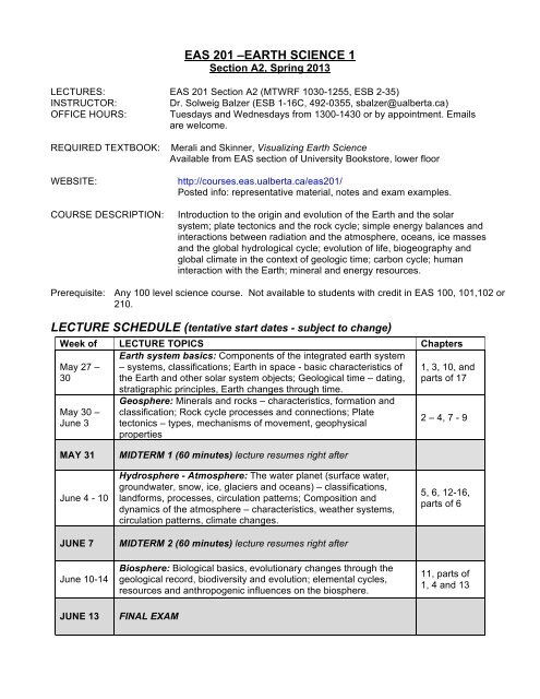 download outline/syllabus - Earth and Atmospheric Sciences