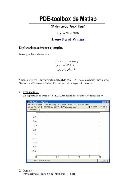 PDE-toolbox de Matlab