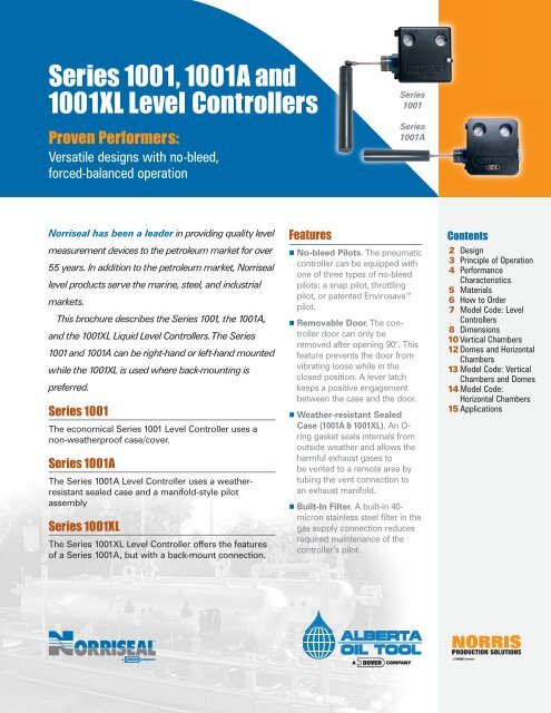 Norriseal Controls Series - Alberta Oil Tool
