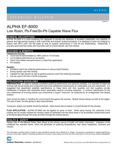 ALPHA EF-8000 - Lenz