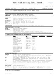Material Safety Data Sheet - Colgate Australia