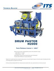 Internal Bake Oven (IBO) - International Thermal Systems