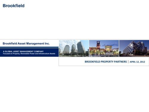 investor presentation - Brookfield Asset Management