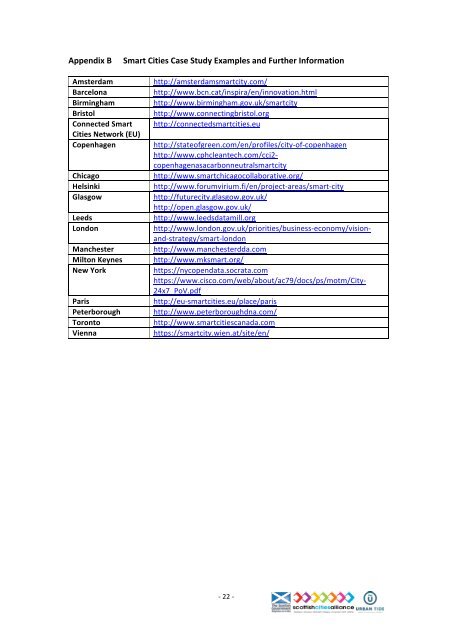 Appendix B Smart Citie
