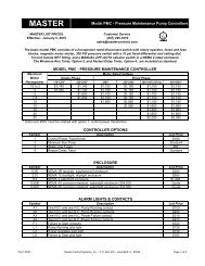diesel fire pump controller instruction manual - Master Control ...