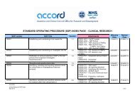 standard operating procedure (sop) index page – internal - Accord